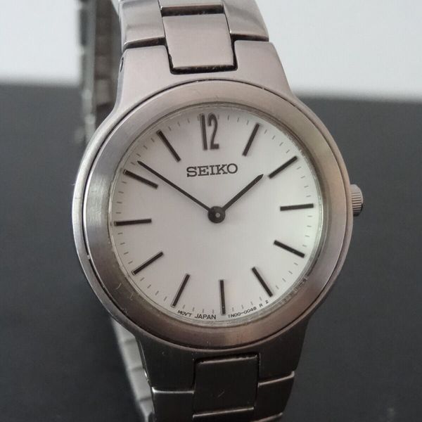 VINTAGE SEIKO 1N00-0030 LADIES STAINLESS STEEL WRISTWATCH WORKING NEW ...