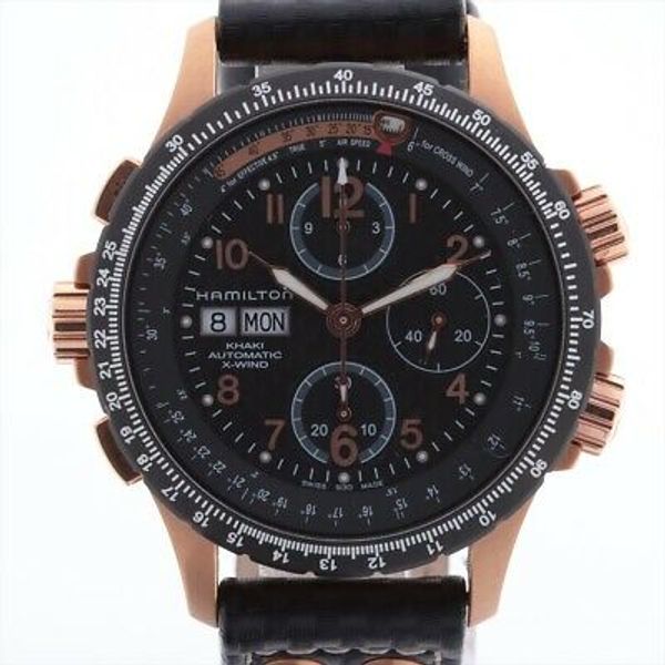 Hamilton Khaki Aviation H77696793 SSx Leather AT Black Dial | WatchCharts