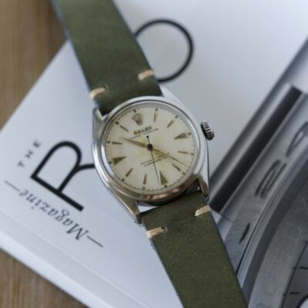 Rolex Oyster Perpetual Mens Watch 6084 RARE SUPER OYSTER CROWN 1954 ...