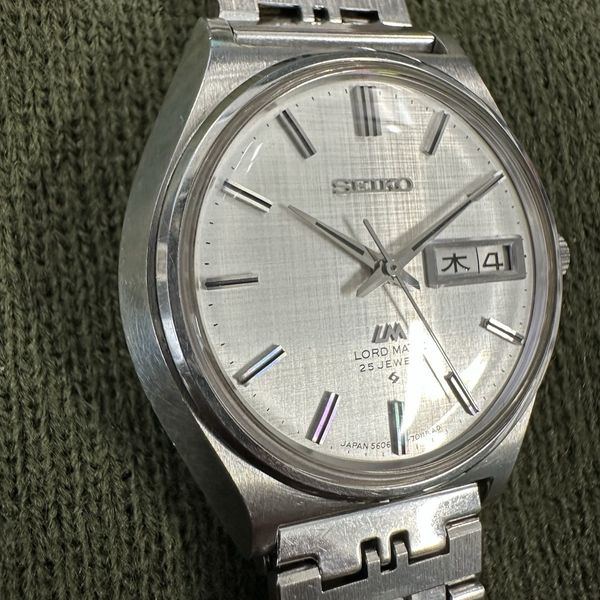 1969 vintage Seiko LM 5606-7010 Lord Matic Linen Dial | WatchCharts ...
