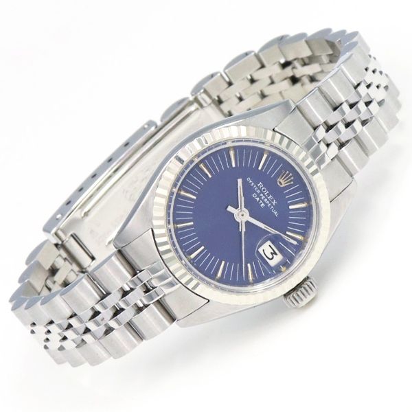 [ROLEX] Ref.6917 / Oyster Perpetual Date / Original Blue Dial / Long ...