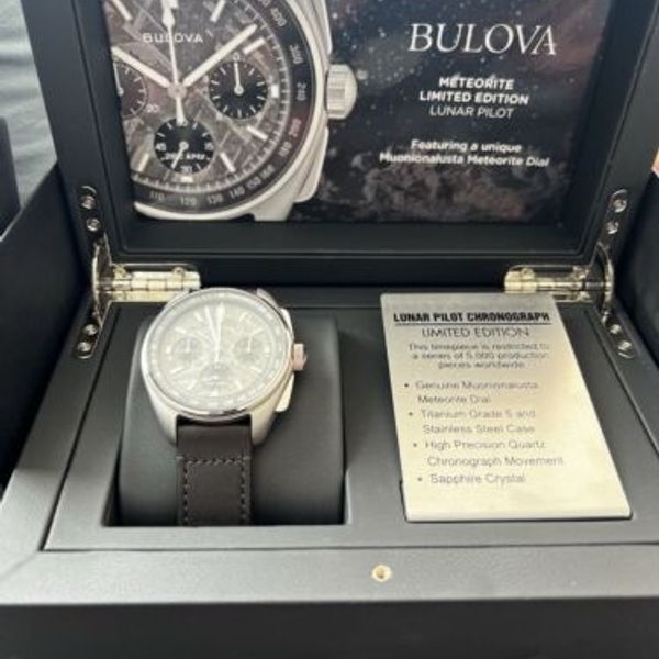 *BRAND NEW* Bulova Lunar Pilot Meteorite Dial Limited Edition Men's ...