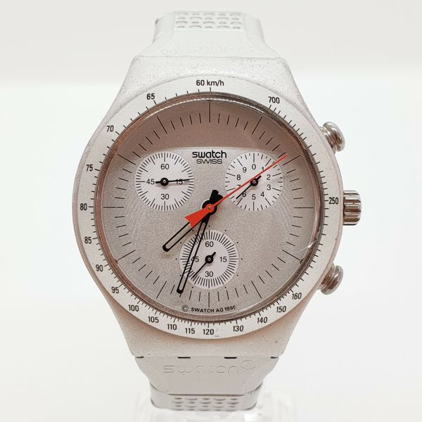 1995 Swatch Swiss Made Chronograph Watch, Swatch Aluminium Chrono 90s ...