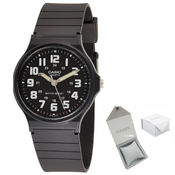 Casio Analog MQ-71-1B Black Resin Water Resistant 3-Hand Analog Watch ...