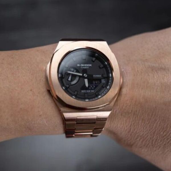 CasiOak Gen 4 Mod Kit For Casio G-SHOCK GA2100 Rose Gold Bracelet ...