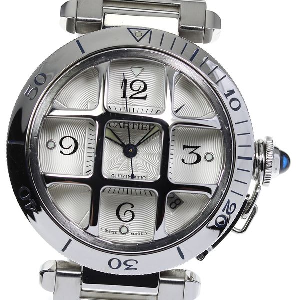 In translation [CARTIER] Cartier Pasha grid 38mm W31059H3 Automatic men ...
