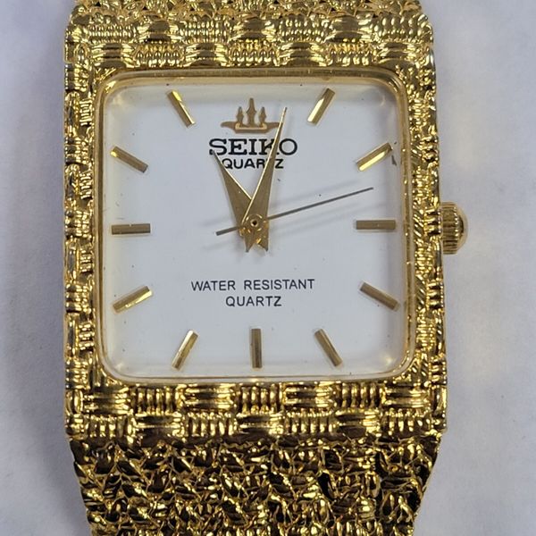 SEIKO QUARTZ 18K ELECTRO PLATE SAINLESS STEEL BACK WATCH | WatchCharts Marketplace