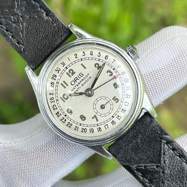 Vintage Oris Pointer Date Manual Winding Sub Dial Swiss Made Men Watch ...
