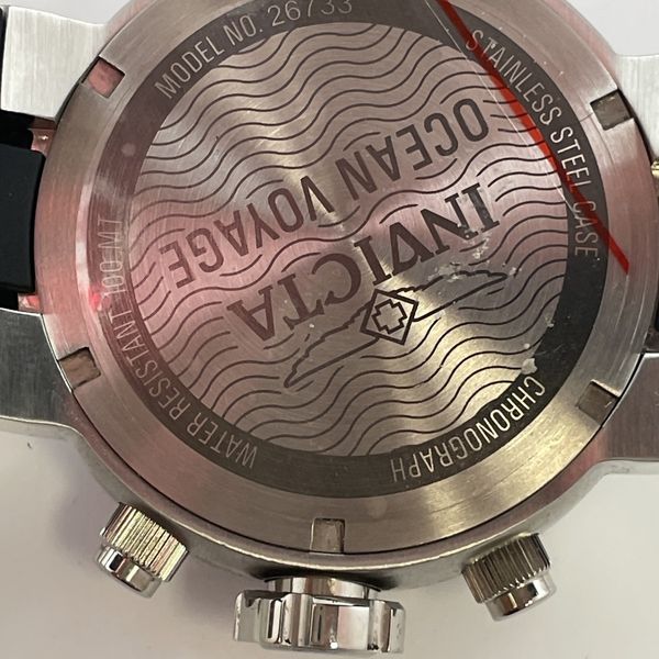 INVICTA MODEL NUMBER 26733 SILVER-TONE WATCH 10" NEEDS BATTERY #FK273 ...