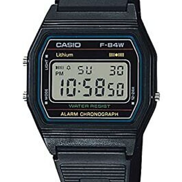 CASIO Watch Casio Collection F-84W-1QJH Men's Black Waterproof For ...