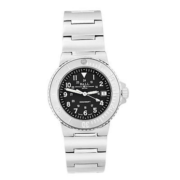 Ball Railroader Men's 200M Diver Swiss Made Watch ETA Movement DM1011B ...