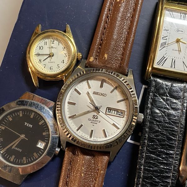 Bundle Lot Watches Tempic Seiko TCM Cyprea Coca Cola King Pocket ...