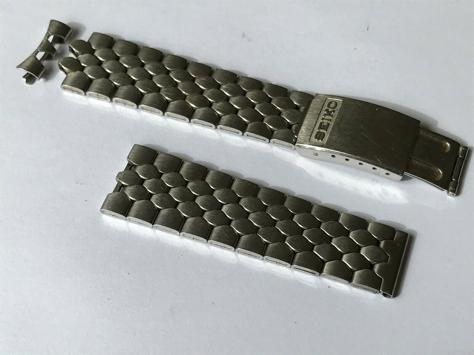 Vintage Seiko Stelux STC 18mm Coffin Link Watch Bracelet Strap Spares or Repair WatchCharts Marketplace