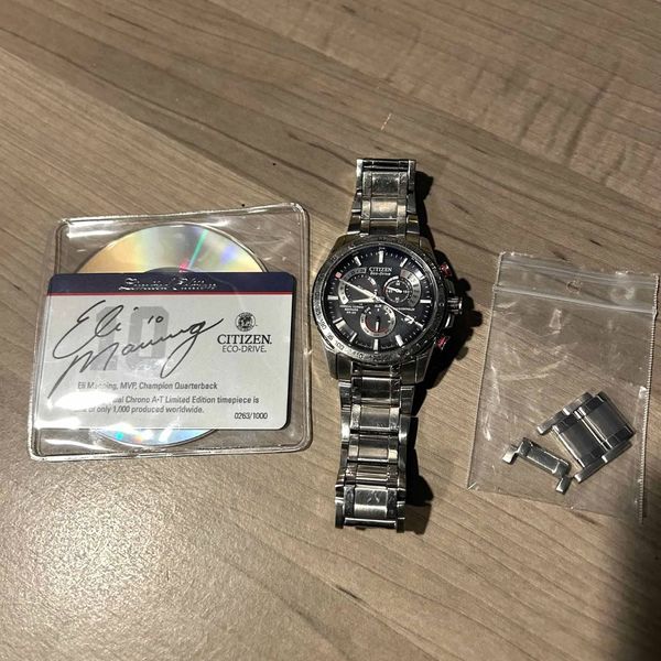 Eli Manning Limited Edition Citizen Eco Drive # 263/1000 | WatchCharts ...