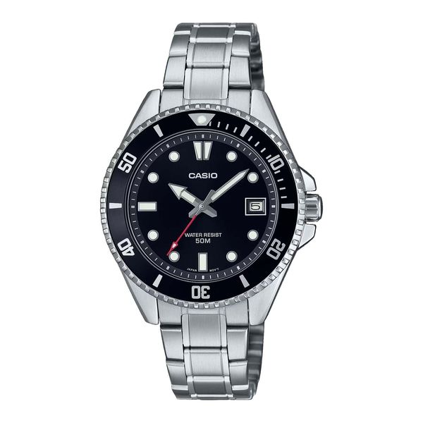 Casio MDV10D-1A1 Unisex Dive 38 mm Stainless Steel Sports Watch ...