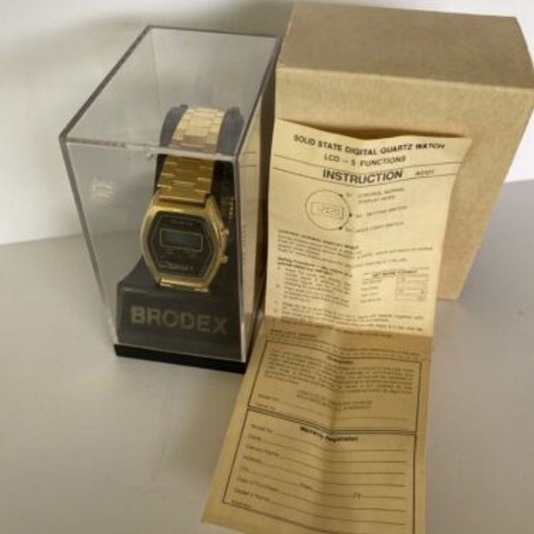 Vintage Brodex Digital LCD Quartz Watch With Original Box And ...