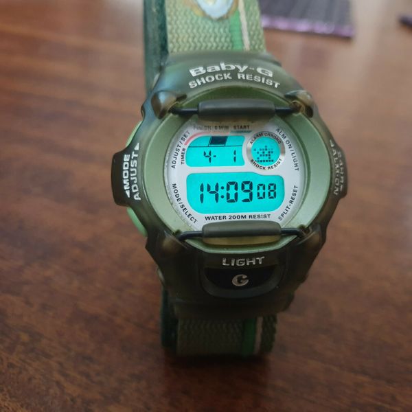 Casio Baby-G Shock BG-370,WR 200 indiglo digital alarm-chronograph ...