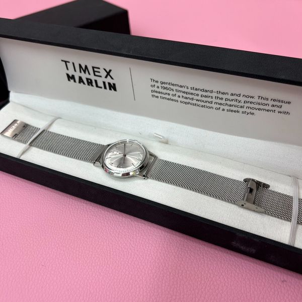 Timex marlin 34mm hand wind 1960s reissue | WatchCharts Marketplace