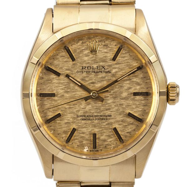 FS: 1971 Rolex Yellow Gold Oyster Perpetual 1005 Gold Mosaic Dial ...