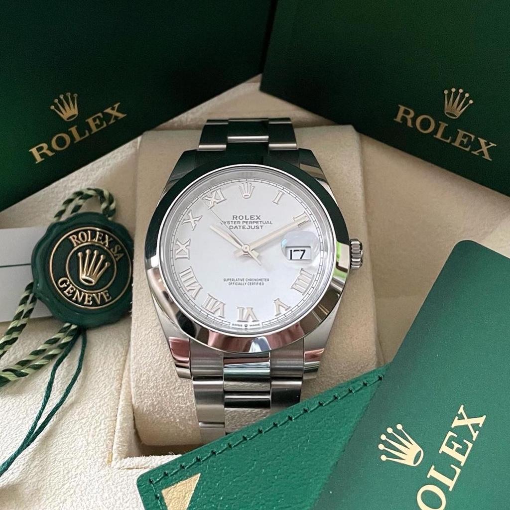 Rolex Datejust 41mm | 126300 White Dial - Full Set | WatchCharts