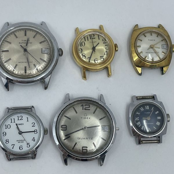 Lot Of 6 Vintage Timex Face Watch Parts Women's & Mens | WatchCharts ...