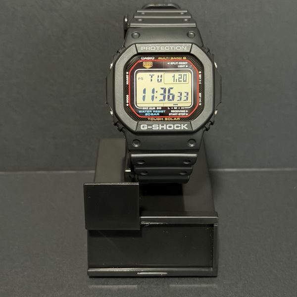 Casio G-Shock GWM5610-1 Men's Tough Solar Atomic Black Resin Sport 47mm ...