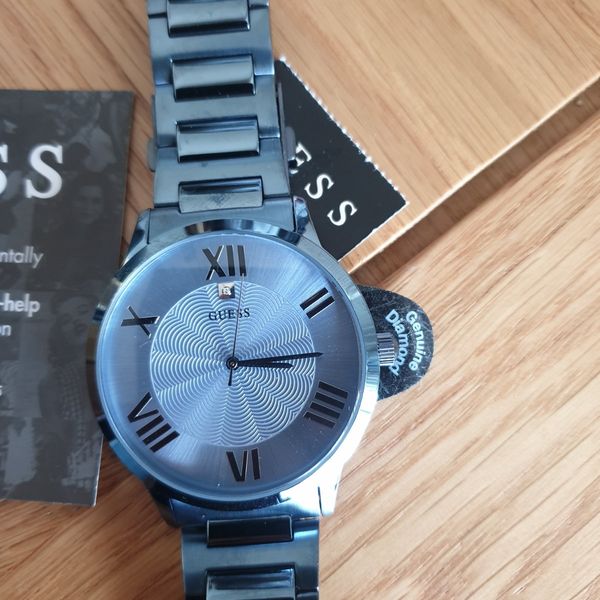 Guess Mens Chairman Blue Watch | WatchCharts Marketplace