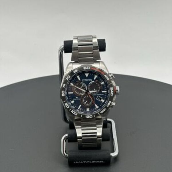 Citizen Promaster Land Eco-Drive CB5034-58L Men's Silver Analog Dial ...