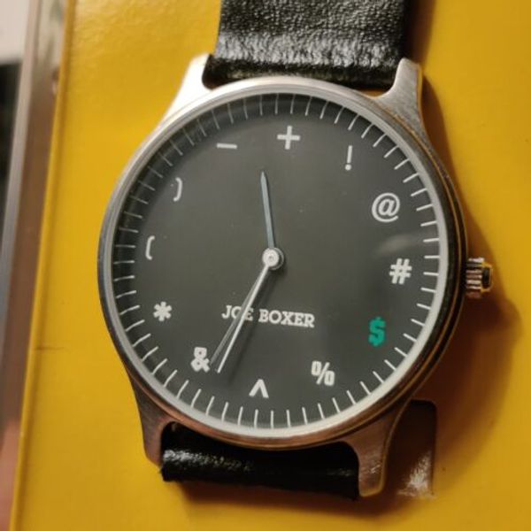VINTAGE NOS JOE BOXER Keyboard Symbols Watch Unisex Black Dial NEW IN ...