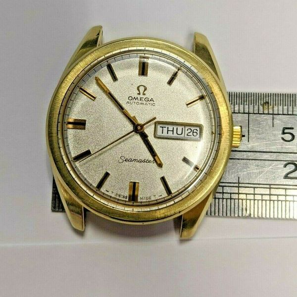1970 OMEGA Seamaster "Sparkle" Automatic Day Date 14k Gold Filled Cal ...