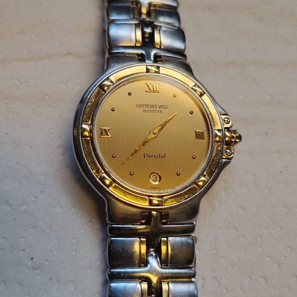Raymond Weil Geneve Parsifal 18K Gold w/Golden dial Band #9190 ...