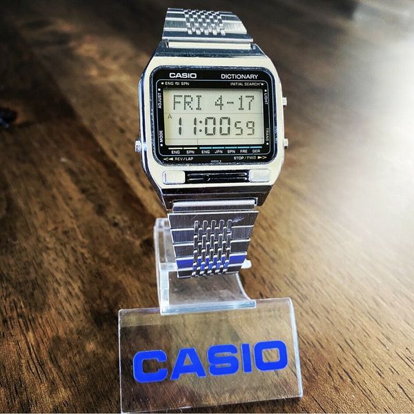 RARE Vintage 1982 Casio TE-2500 Dictionary Translator Watch Module 178 ...