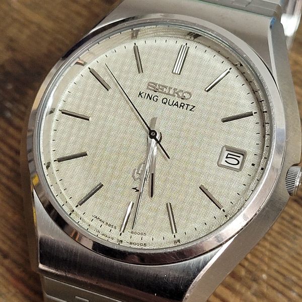 SEIKO KING QUARTZ 5855-8000 VINTAGE 1978 JAPAN AS GRAND KING LORD ...