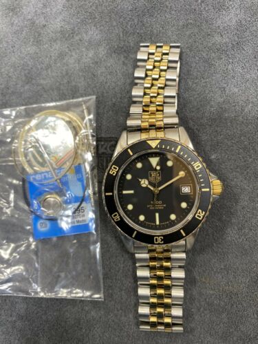 Serviced Vintage TAG HEUER 1000 980.020 Two-tone Submariner Style Dive ...