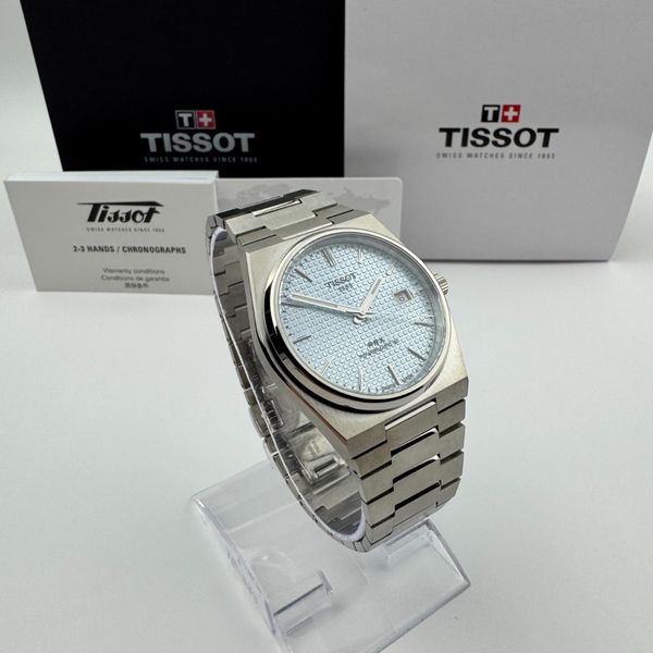 TISSOT PRX PM 80 T137.407.11.351.00 ICE BLUE DIAL GENUINE AUTOMATIC ...