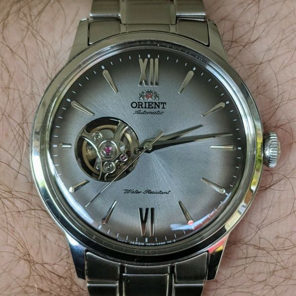 Orient Helios Watch, Open-Heart w/ Exhibition Caseback, LNIB w/ papers ...