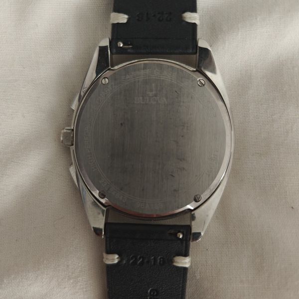 Bulova Mens Curv Watch 96A186 Silver Chrono S.Steel Date Round New ...