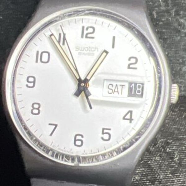 Black & White Swatch Watch | WatchCharts Marketplace