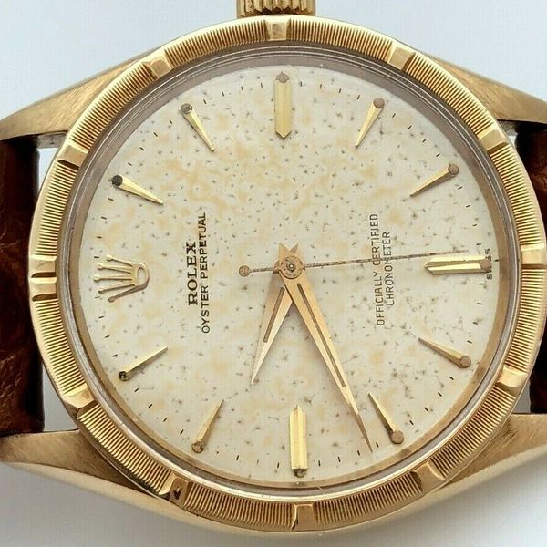 1959 ROLEX OYSTER PERPETUAL 14K GOLD 6569 ORIGINAL DIAL CHRONOMETER ...