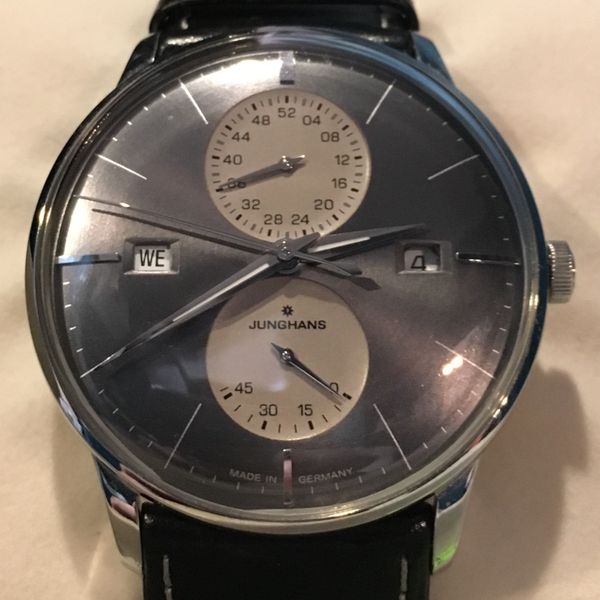 Junghans Meister Agenda 027/4567.01 - German Calendar Watch - Gray Dial ...