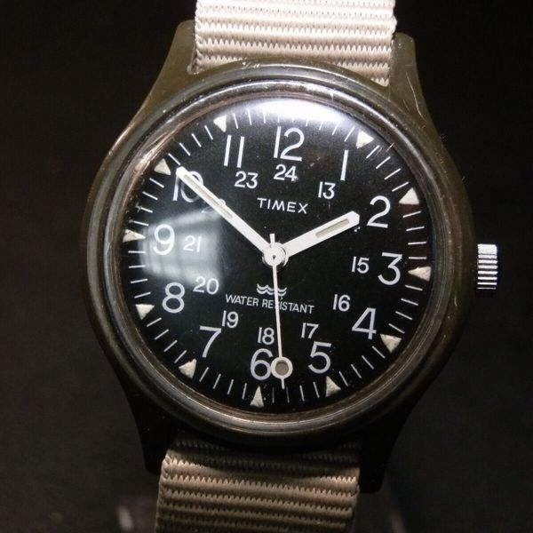 Vtg Timex Camper MacGyver Military Hand Wind Mechanical Movement ...