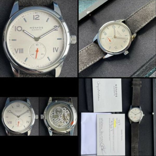 NOMOS Glashütte Club Campus 38 ref 737 Display Back. Full set with ...