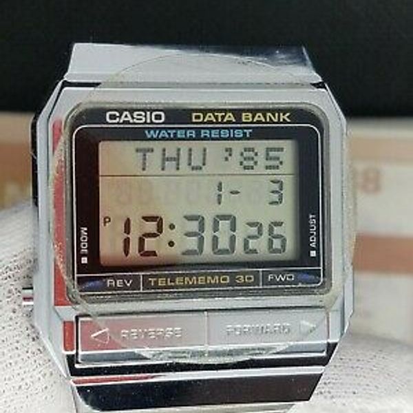Rare CASIO Vintage Digital Watch DATABANK DB-310 871 90s KOREA NOS ...