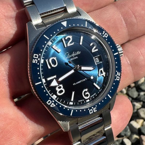 FS: Glashutte Original GO SeaQ 39.5 Blue Dial 1-39-11-09-81-70 ...