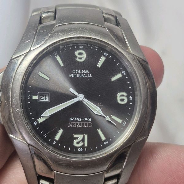 Citizen Eco-Drive Titanium WR100 40mm Watch E111-K006368 111 ...