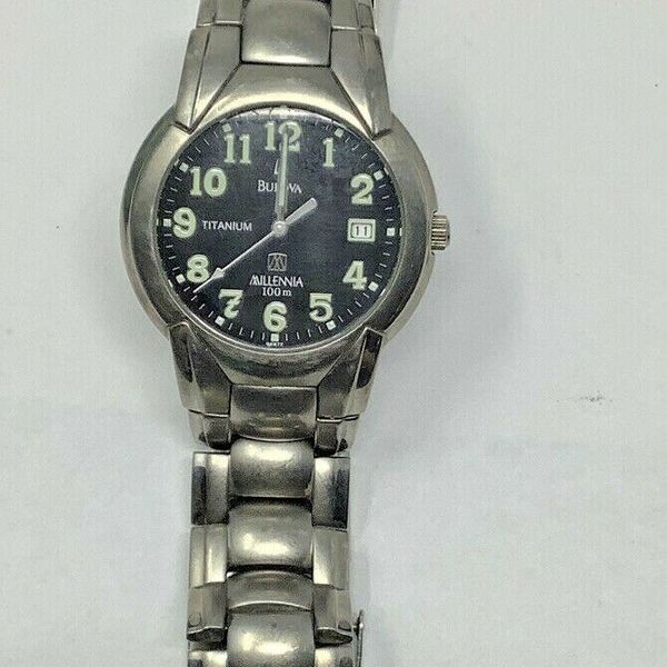 Bulova Millennia Titanium 100M Men's Wristwatch Steel | WatchCharts ...