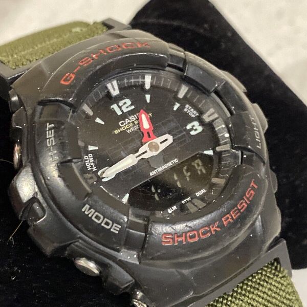 Casio G-Shock G100 Analog/Digital Watch, Mesh Band, 200m Water Resist ...