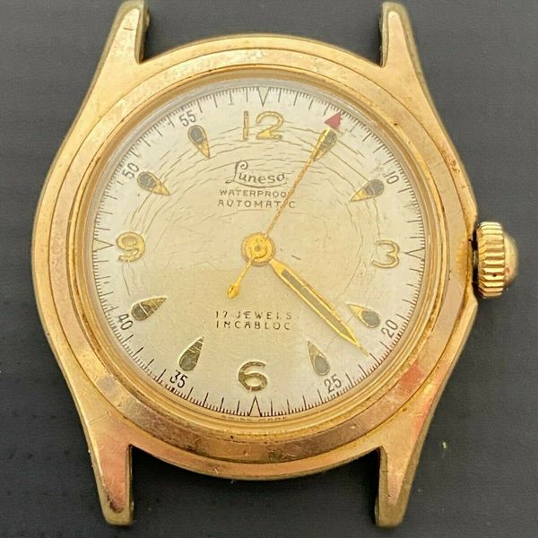 VINTAGE LUNESA 17 JEWELS GOLD FILLED AUTOMATIC MENS WATCH | WatchCharts ...