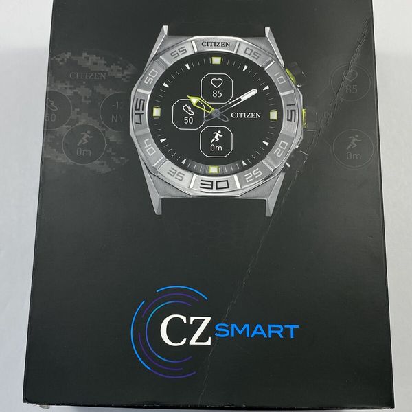 Citizen CZ Smart Hybrid Black Dial Men's Rubber Gen-1 Smartwatch JX1000 ...