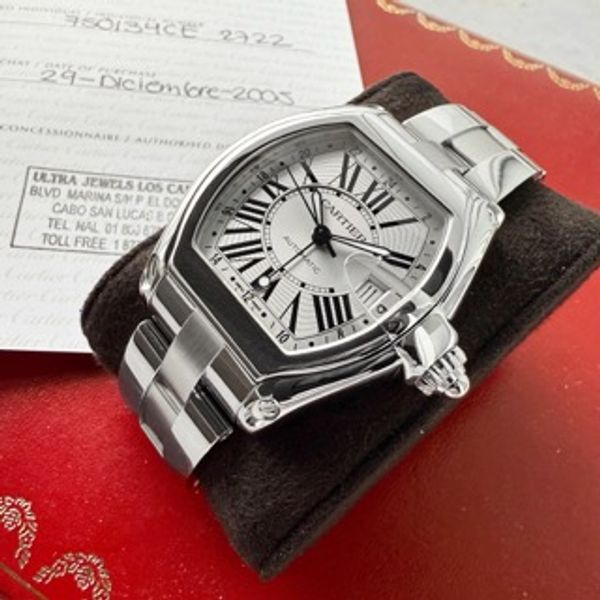48mm Cartier Santos XL Stainless 2722 Box + Papers + Receipt ...